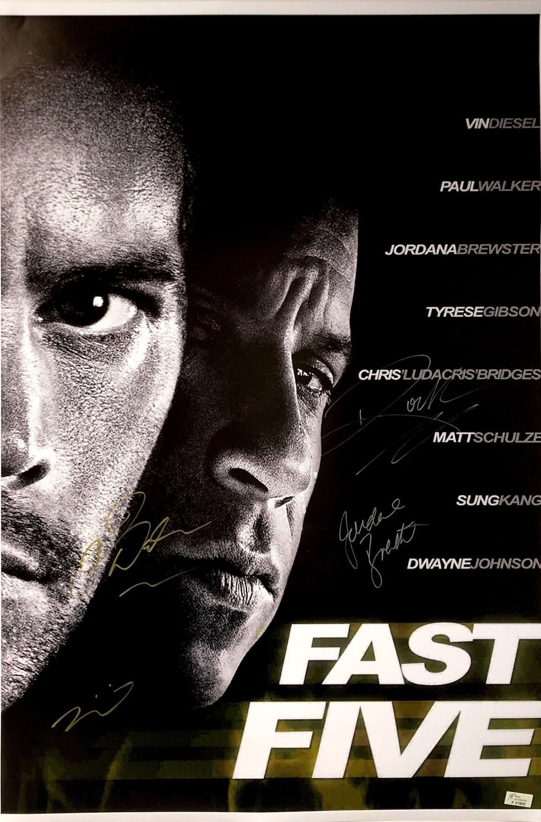 Fast Five Poster Paul Walker