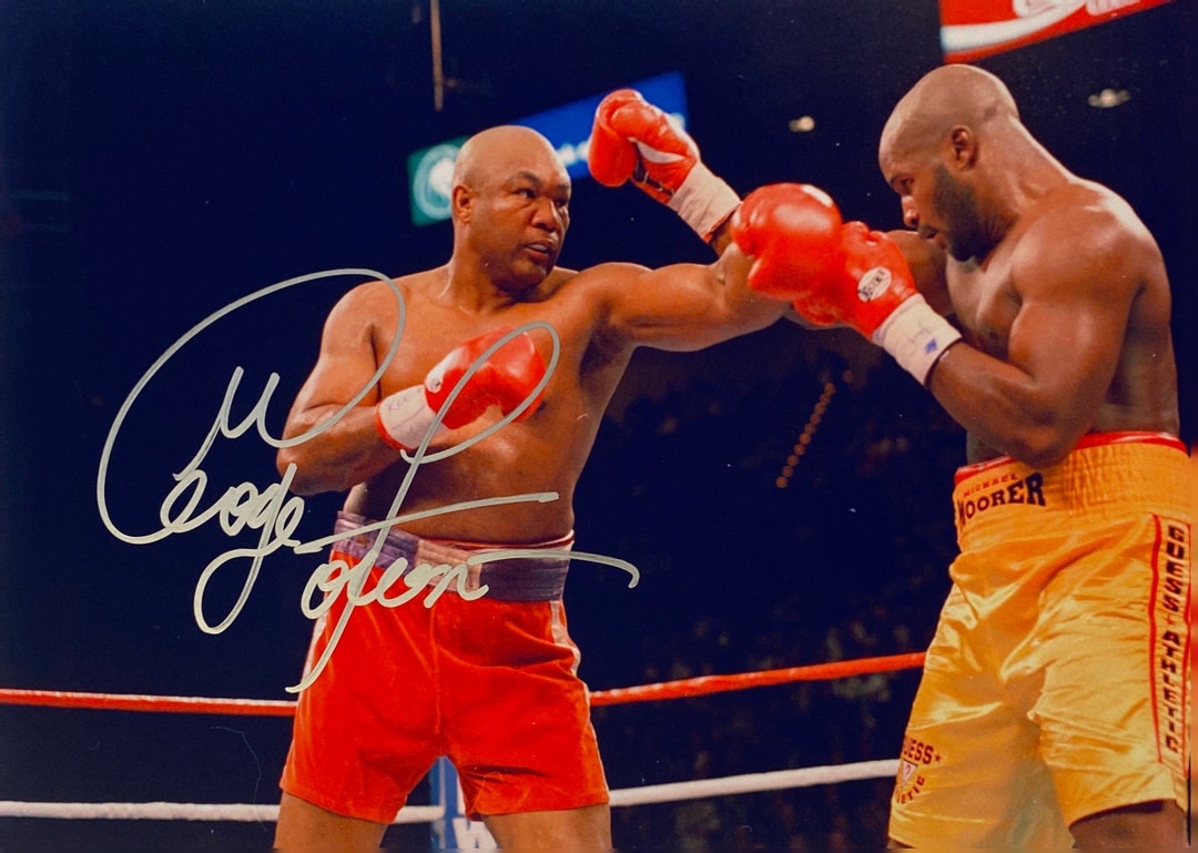 Autograph Signed George Foreman Photo COA - Etsy
