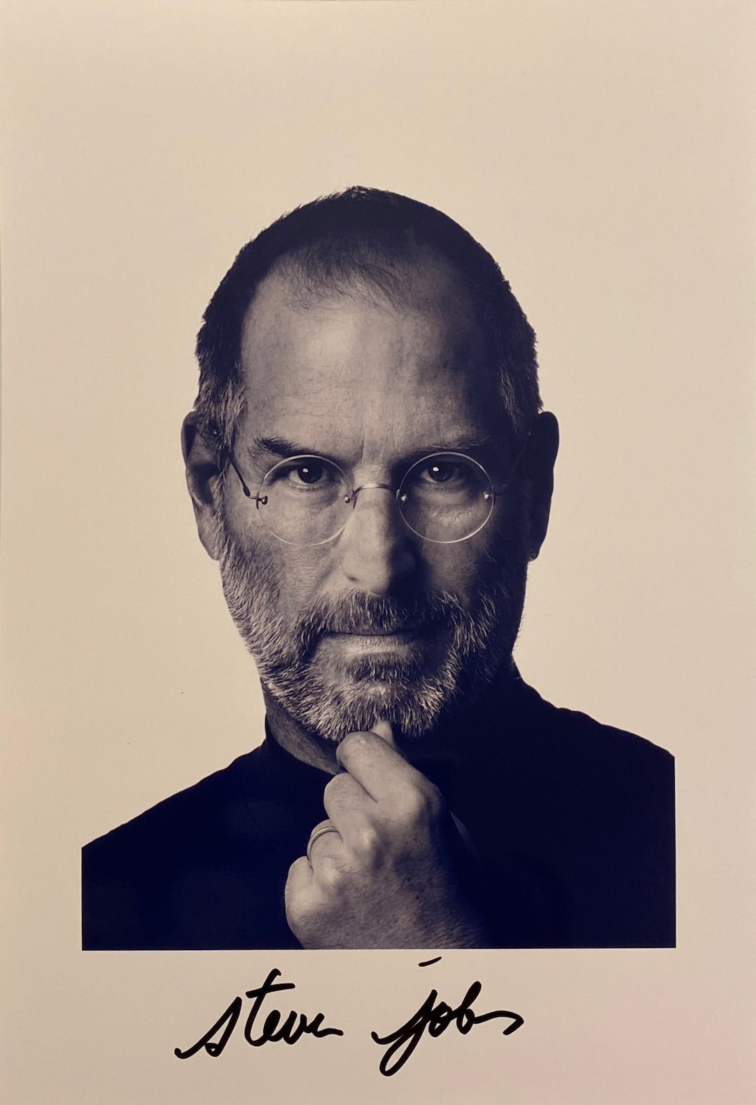 Autograph Signed Steve Jobs Photo COA - Etsy