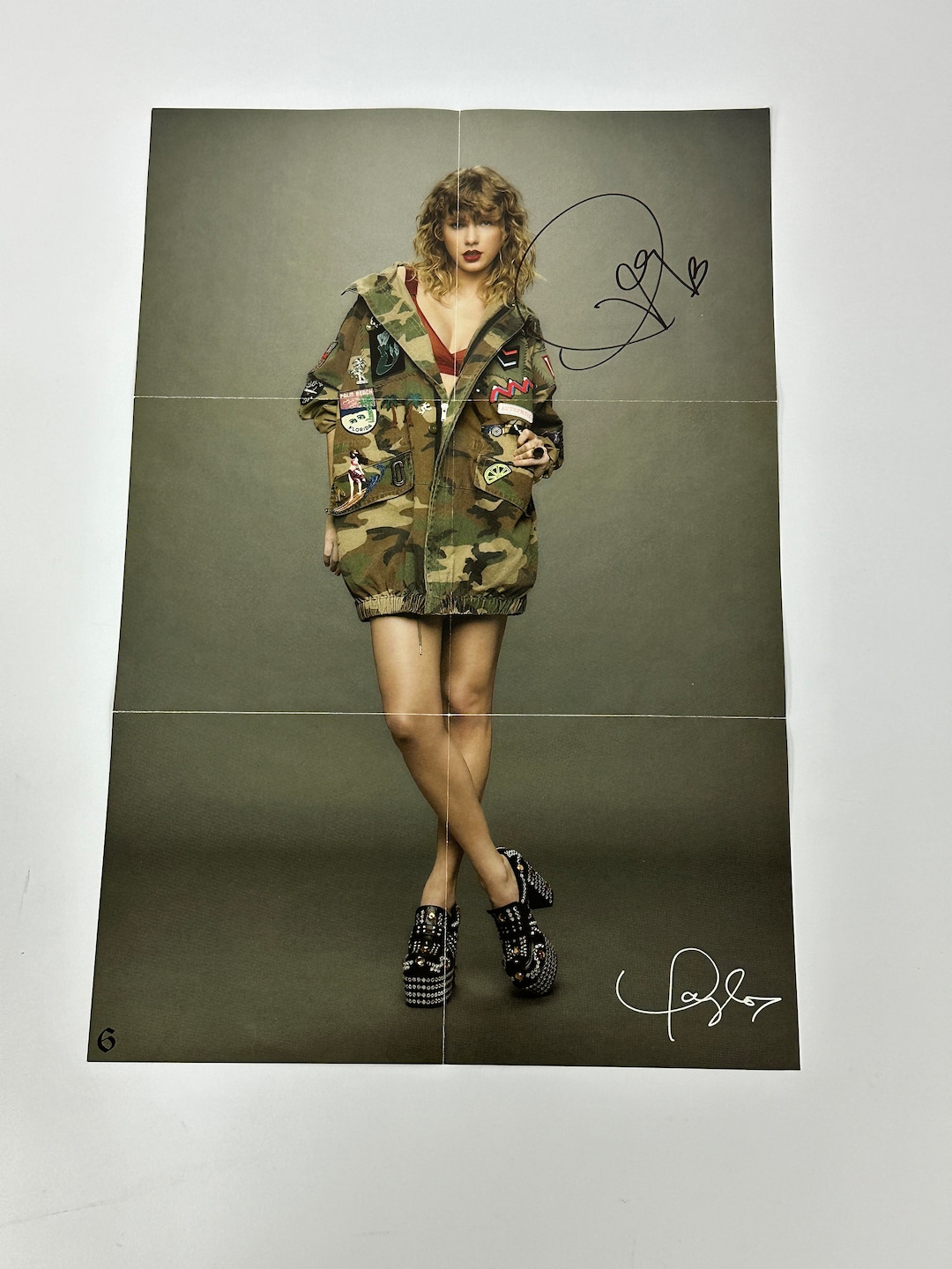 Autograph Signed Taylor Swift Mini Poster COA - Etsy