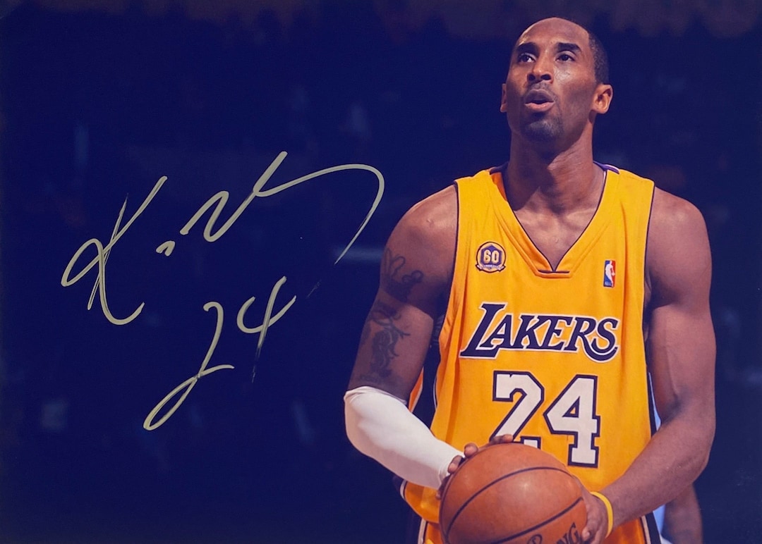Autograph Signed Kobe Bryant Photo COA - Etsy