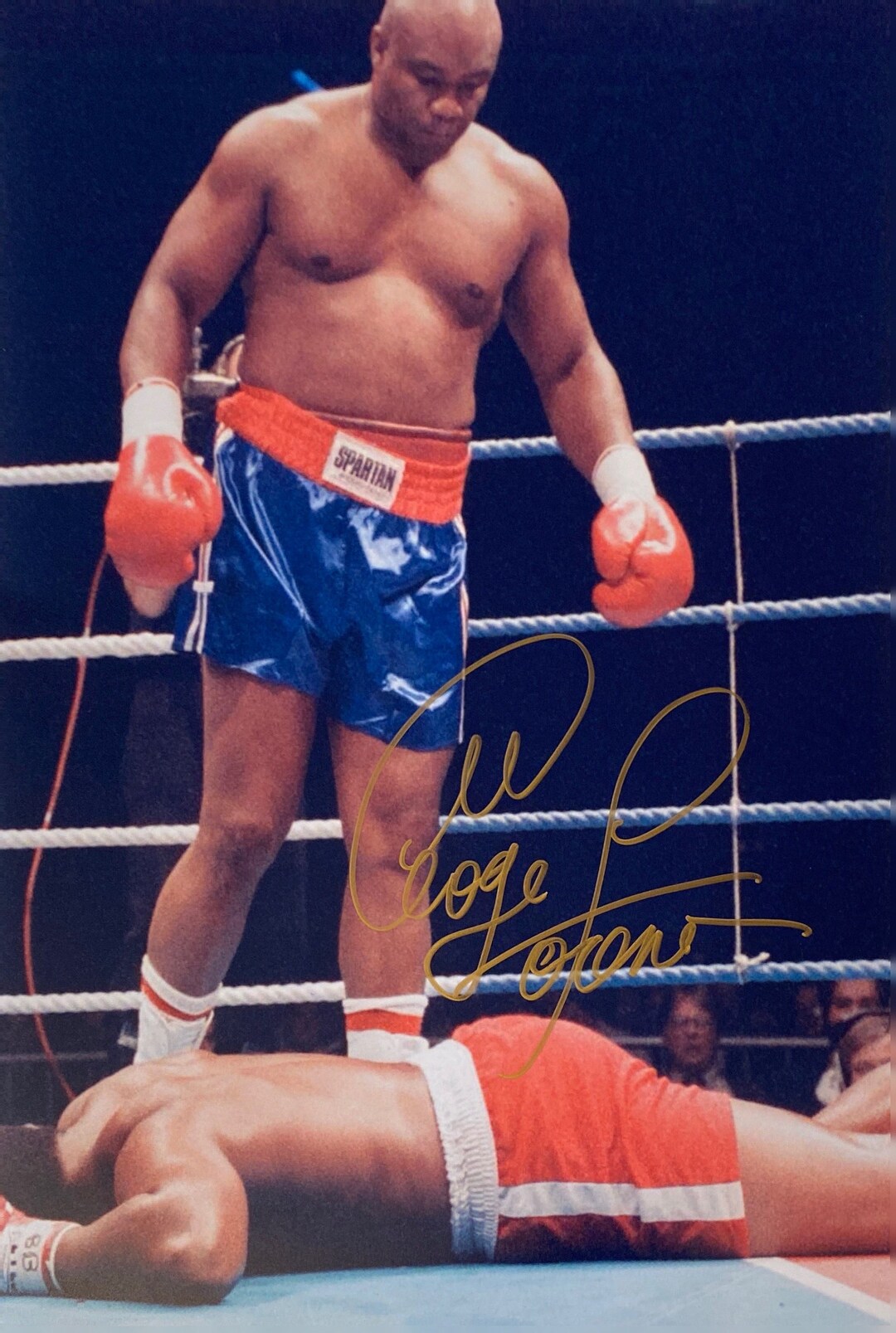 Autograph Signed George Foreman Photo COA - Etsy