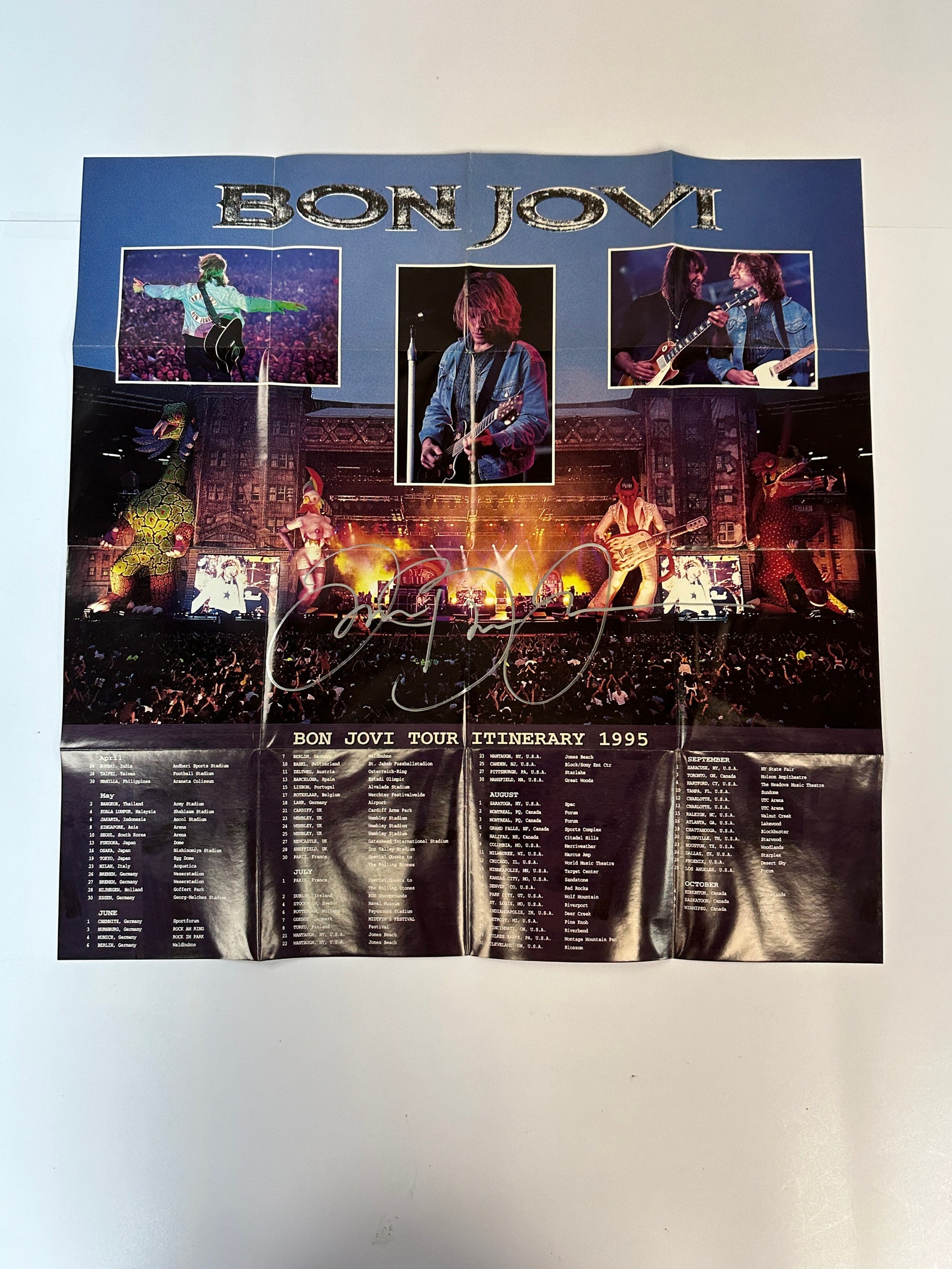 Autograph Signed Bon Jovi Poster COA - Etsy