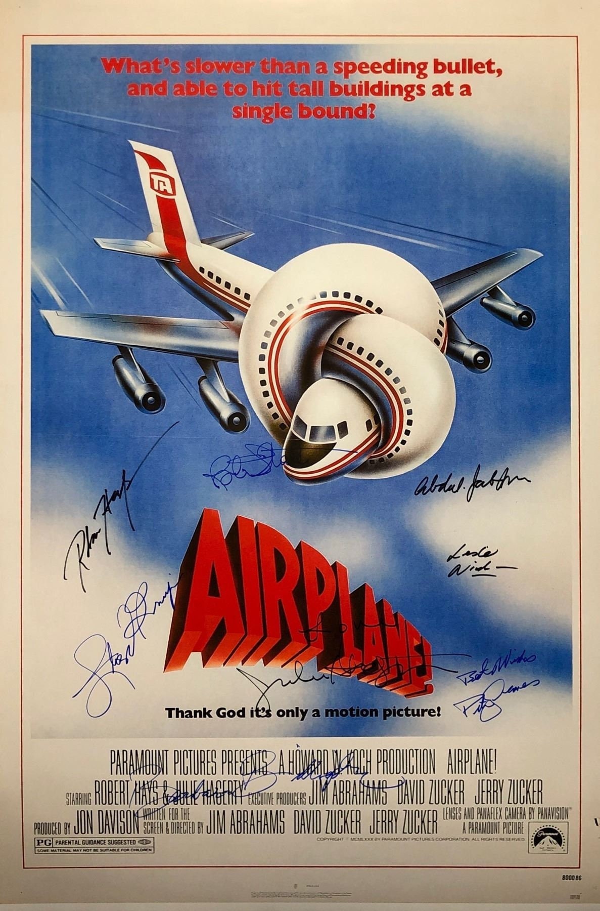 Lloyd Bridges Airplane Poster