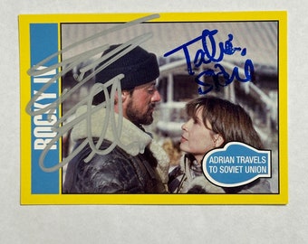 Autograph Signed Rocky IV Trading Card COA - Etsy