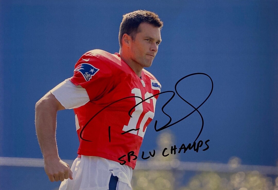 Autograph Signed American Football Tom Brady Photo COA - Etsy