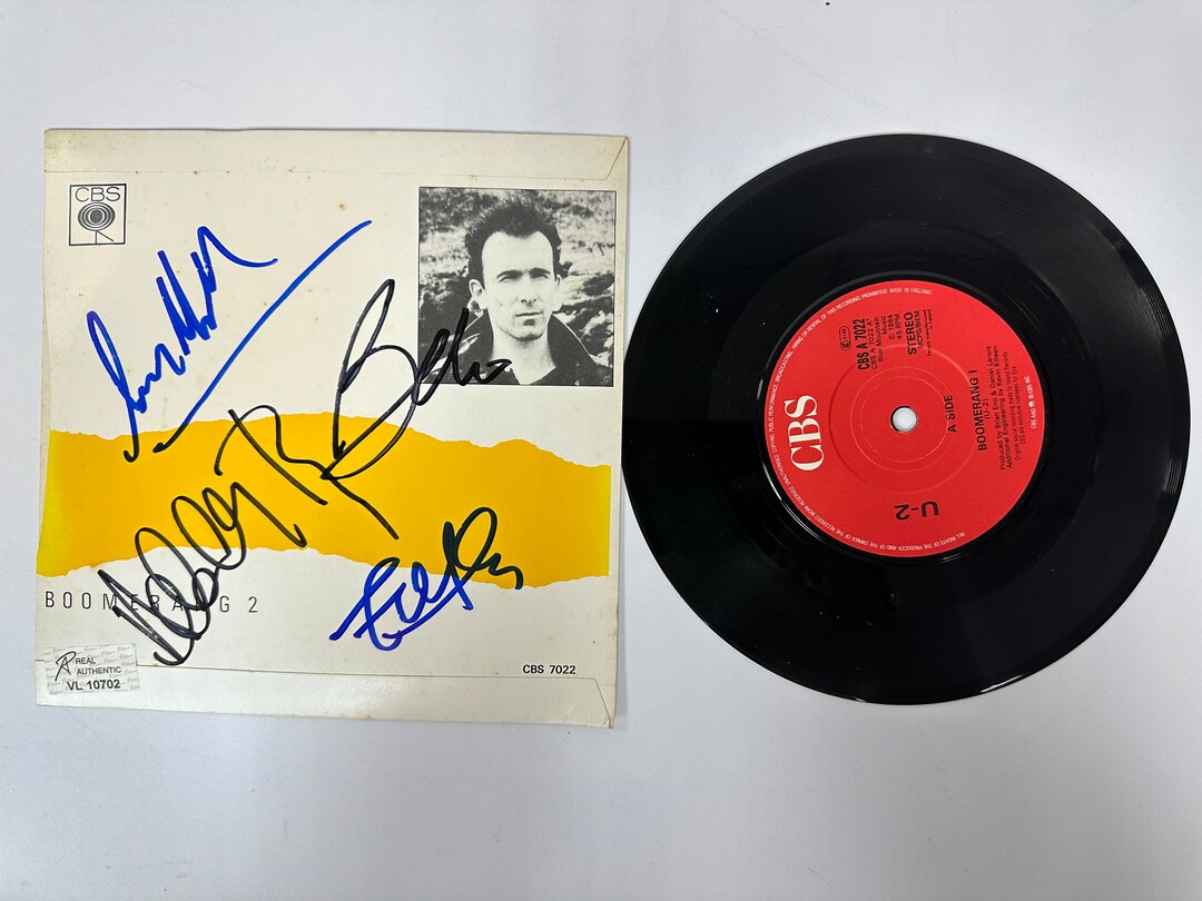 Autograph Signed U2 Vinyl COA - Etsy