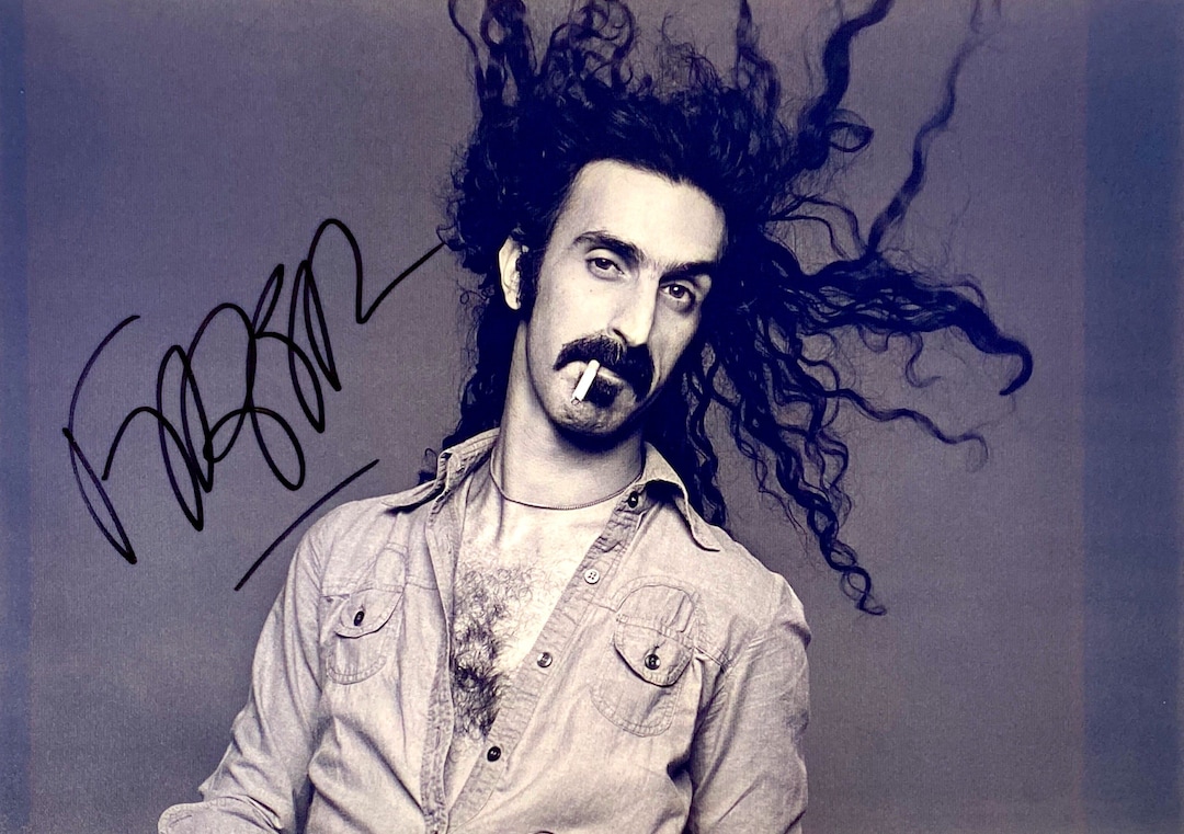 Autograph Signed Frank Zappa Photo COA - Etsy