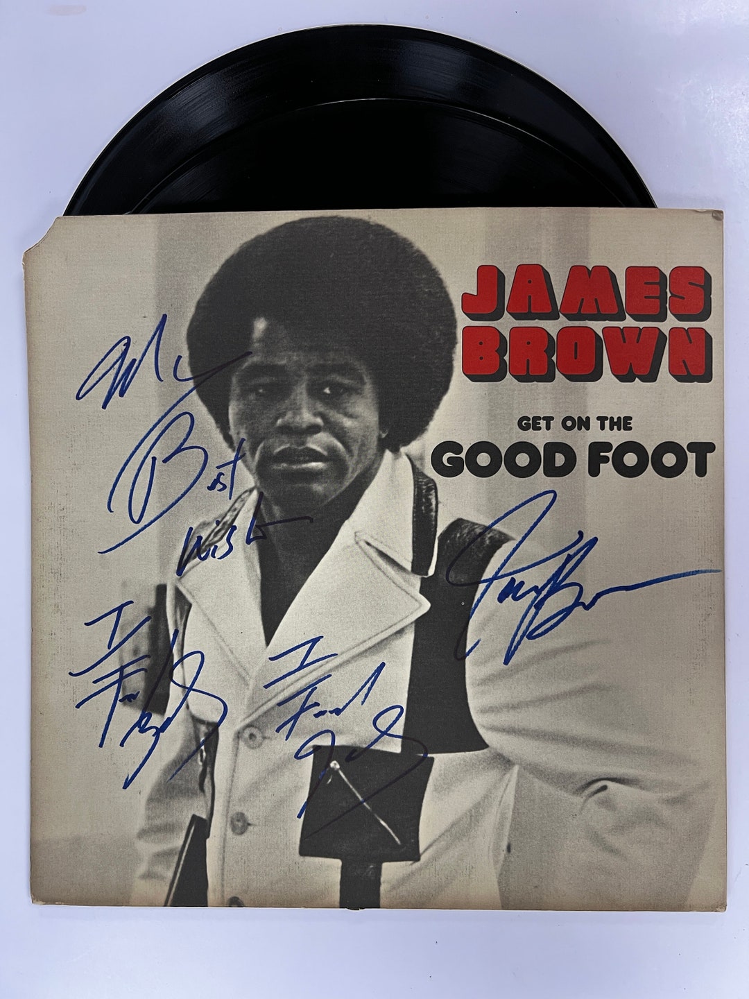 Autograph Signed James Brown Vinyl COA - Etsy