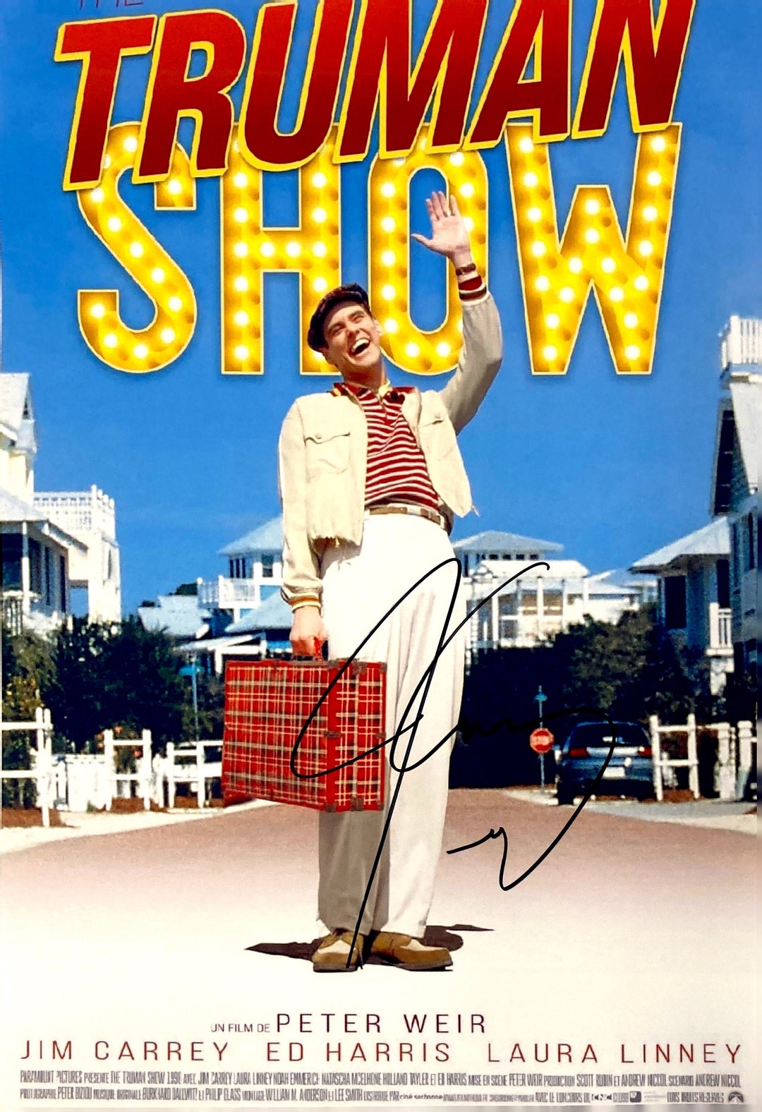 Autograph Signed Truman Show Photo COA - Etsy