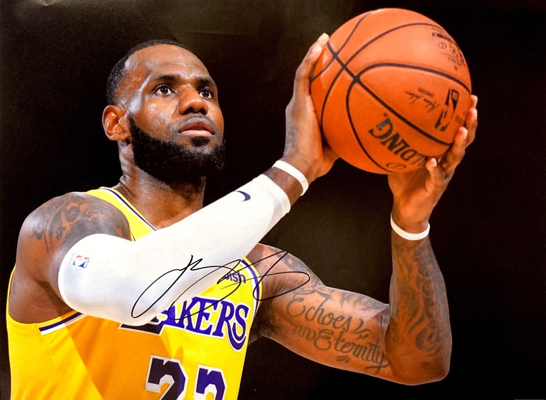 Autograph Signed Lebron James Poster COA - Etsy