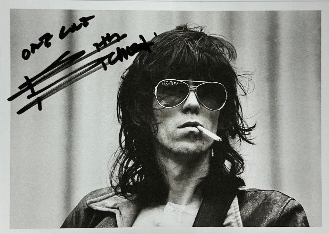 Autograph Signed Keith Richard 4R Mini Photo COA - Etsy