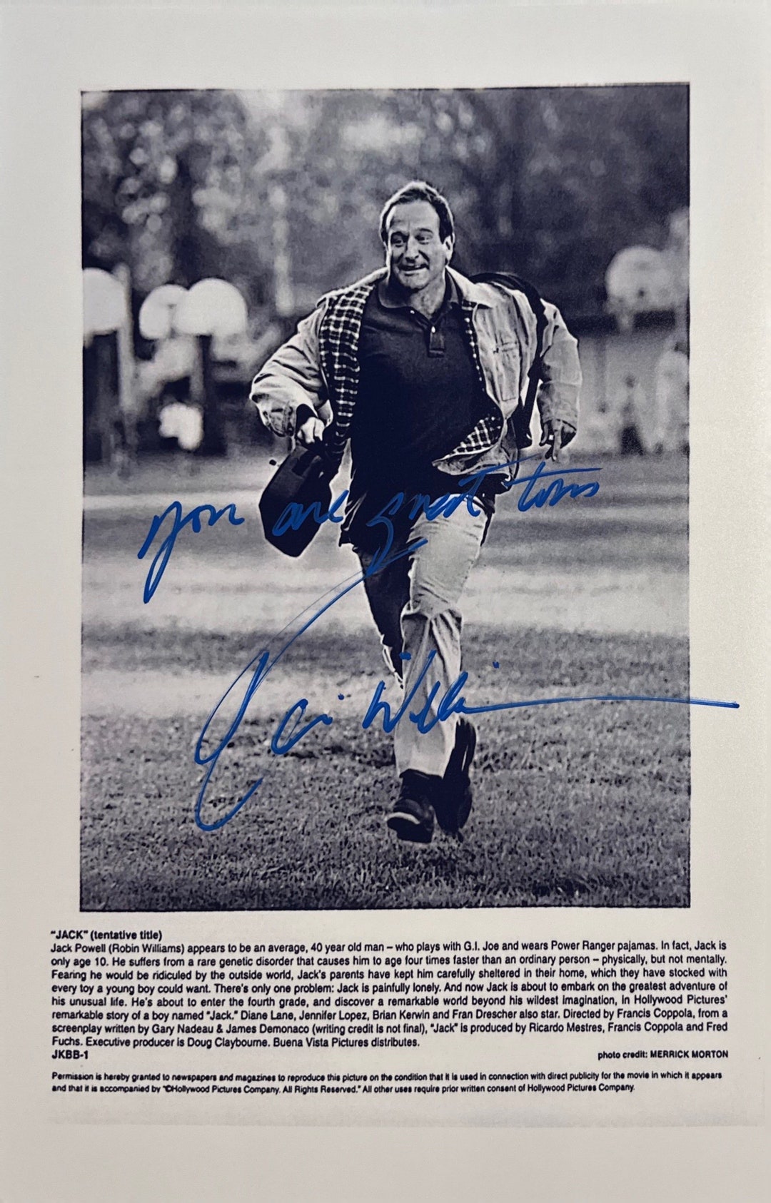 Autograph Signed Jack Media Press Photo COA - Etsy