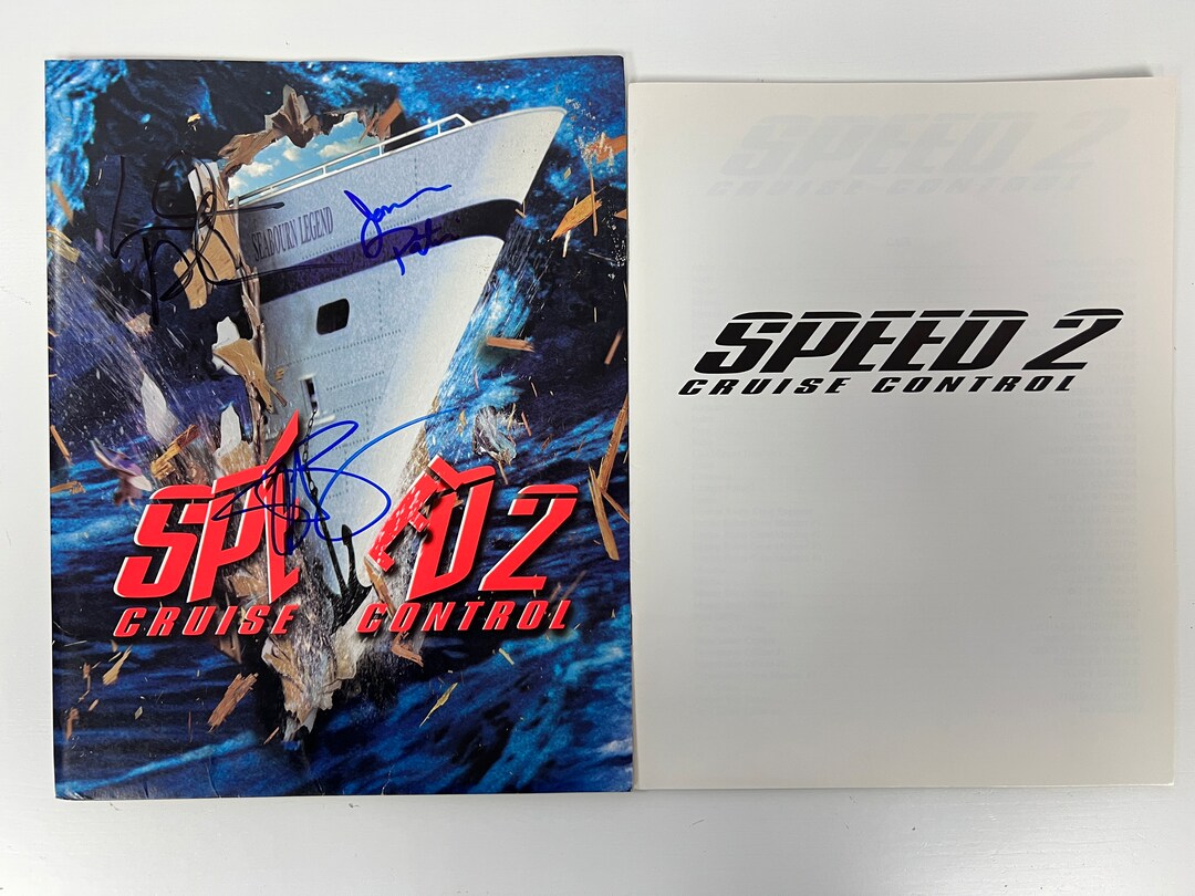 Autograph Signed Speed 2: Cruise Control Media Press COA - Etsy