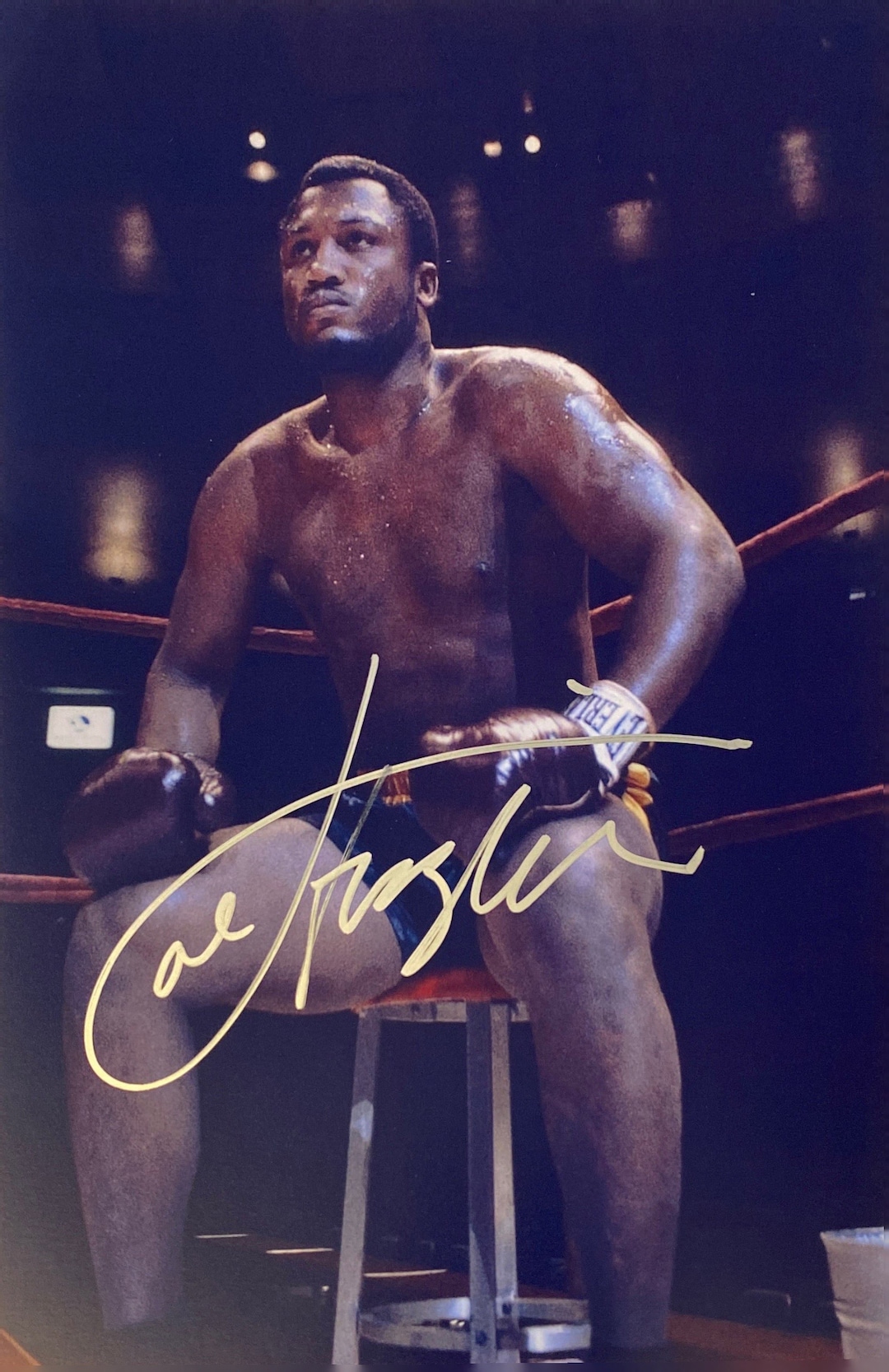 Autograph Signed Joe Frazier Photo COA - Etsy