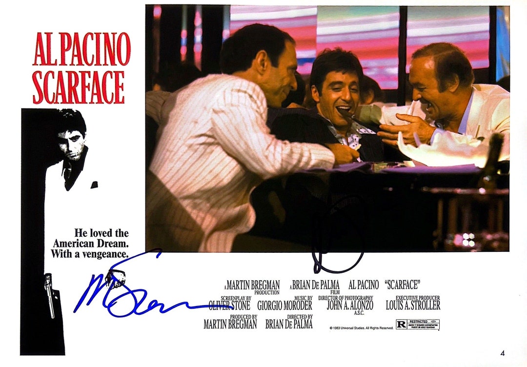 Autograph Signed Scarface Original Lobby Card COA - Etsy