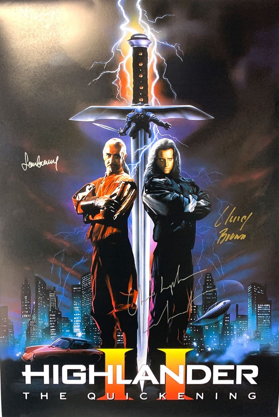 Autograph Signed Highlander Poster COA - Etsy