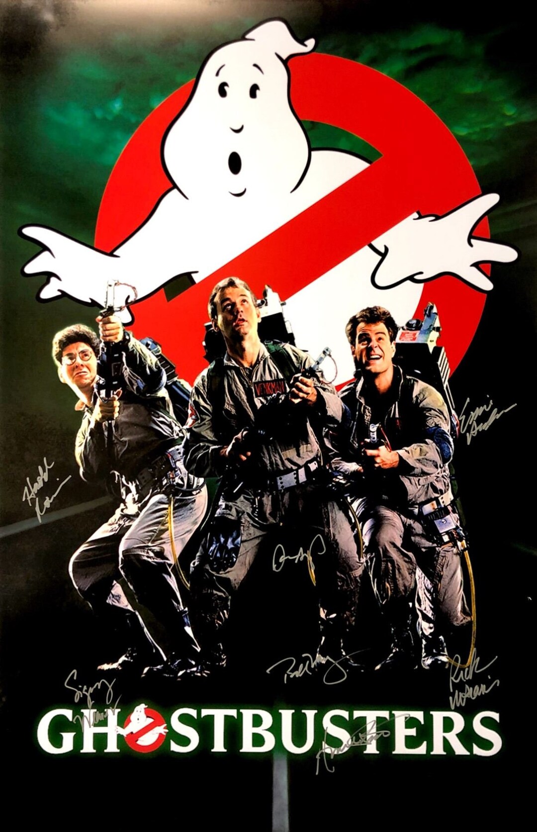 Autograph Signed Ghostbusters Poster COA - Etsy