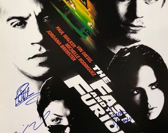 Autograph Signed Fast and Furious 9 Poster COA - Etsy