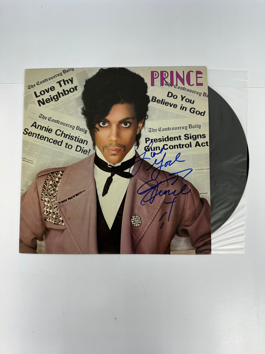 Autograph Signed Prince Vinyl COA - Etsy