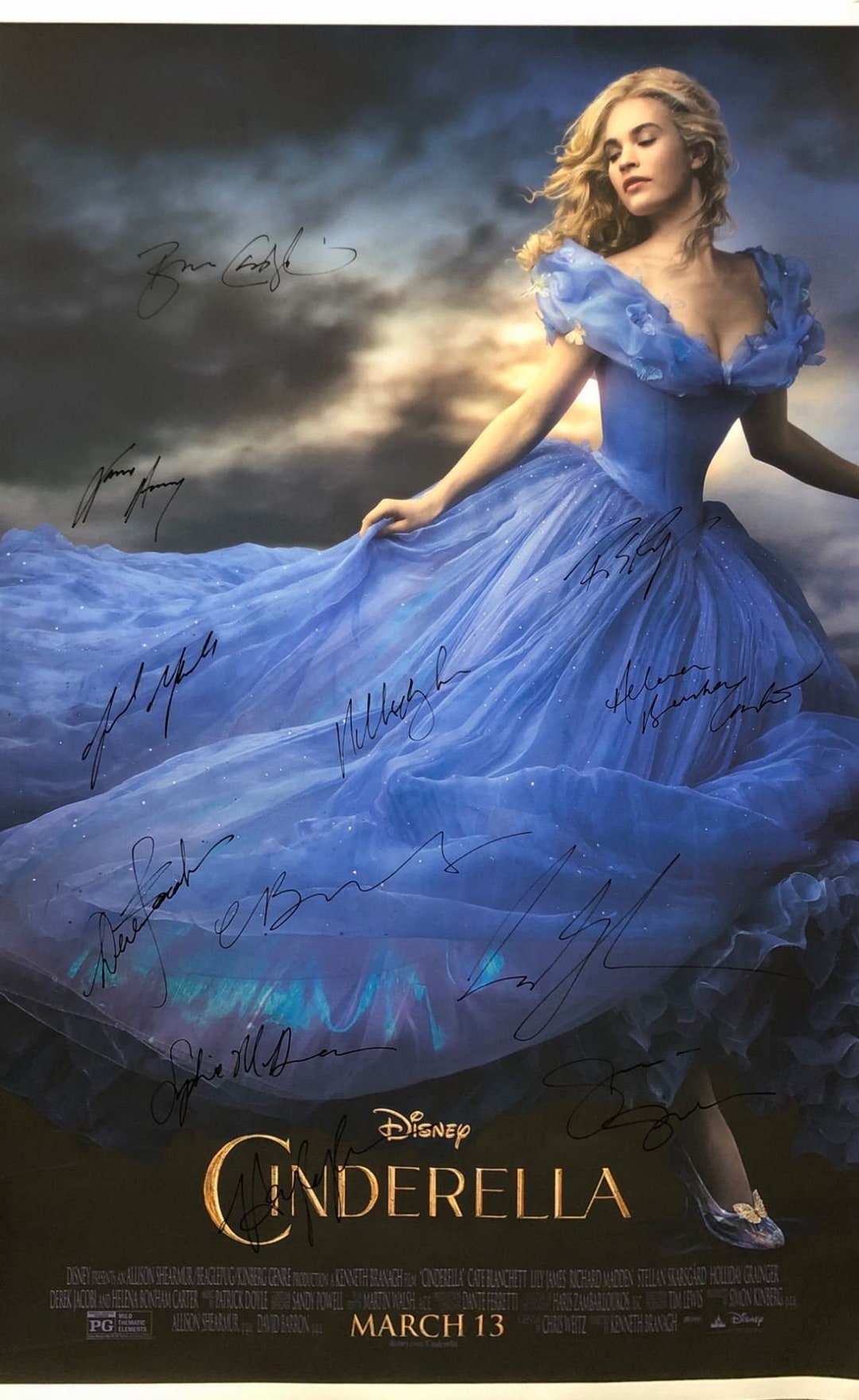 Autograph Signed Cinderella Poster COA - Etsy