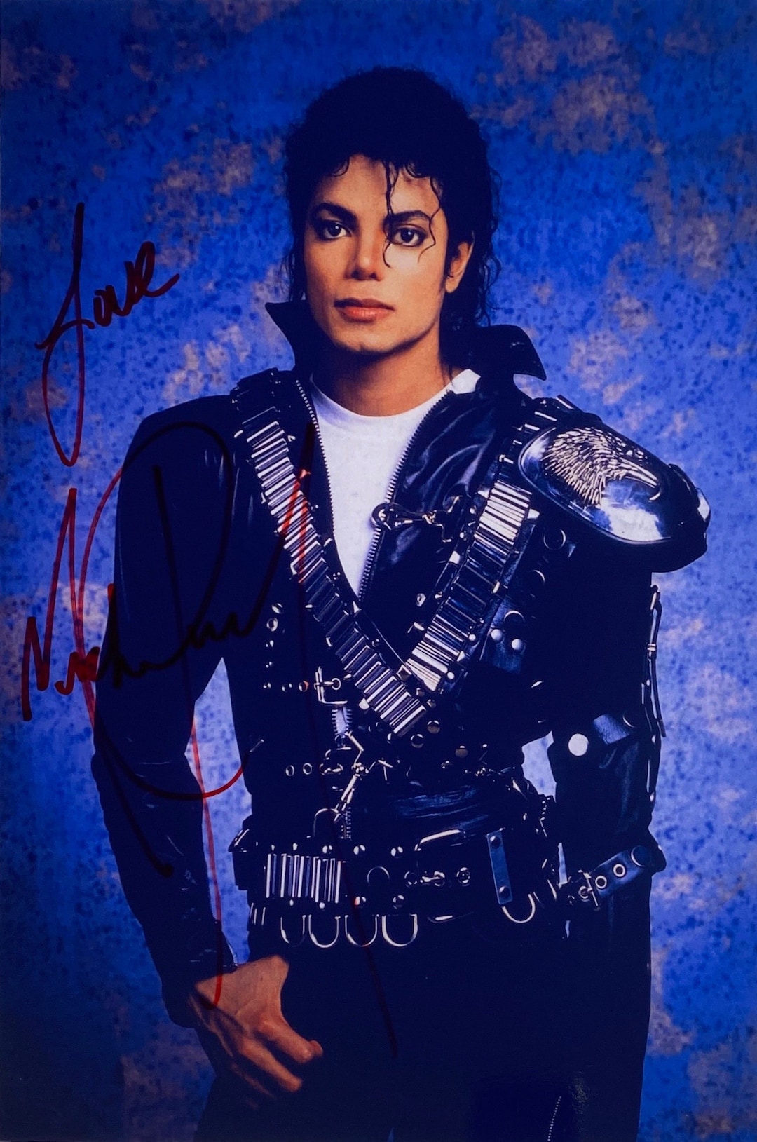 Autograph Signed Michael Jackson Photo COA - Etsy