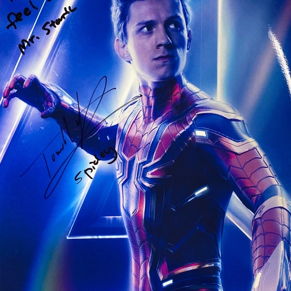 Spiderman Tom Holland Autograph - Etsy