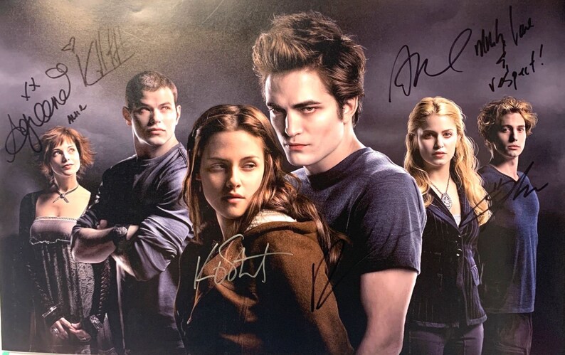 Autograph Signed the Twilight Saga Breaking Dawn Poster COA - Etsy
