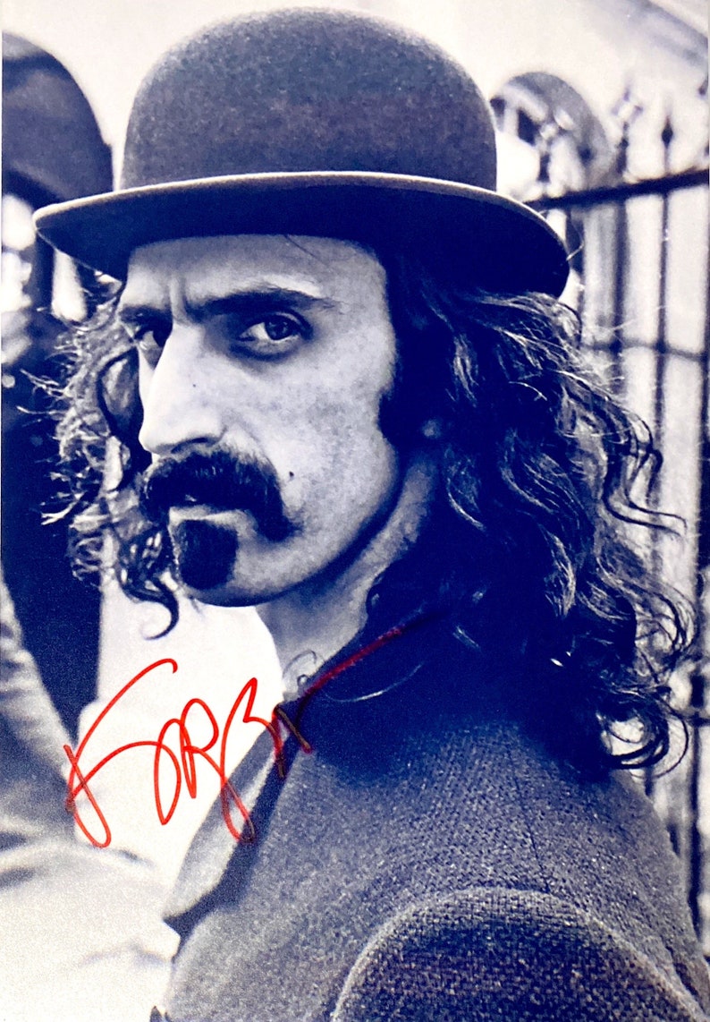 Autograph Signed Frank Zappa Photo COA - Etsy
