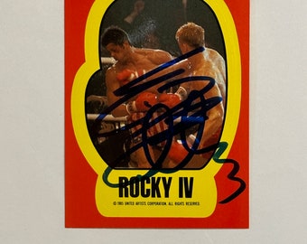 Autograph Signed Rocky IV Trading Card COA - Etsy