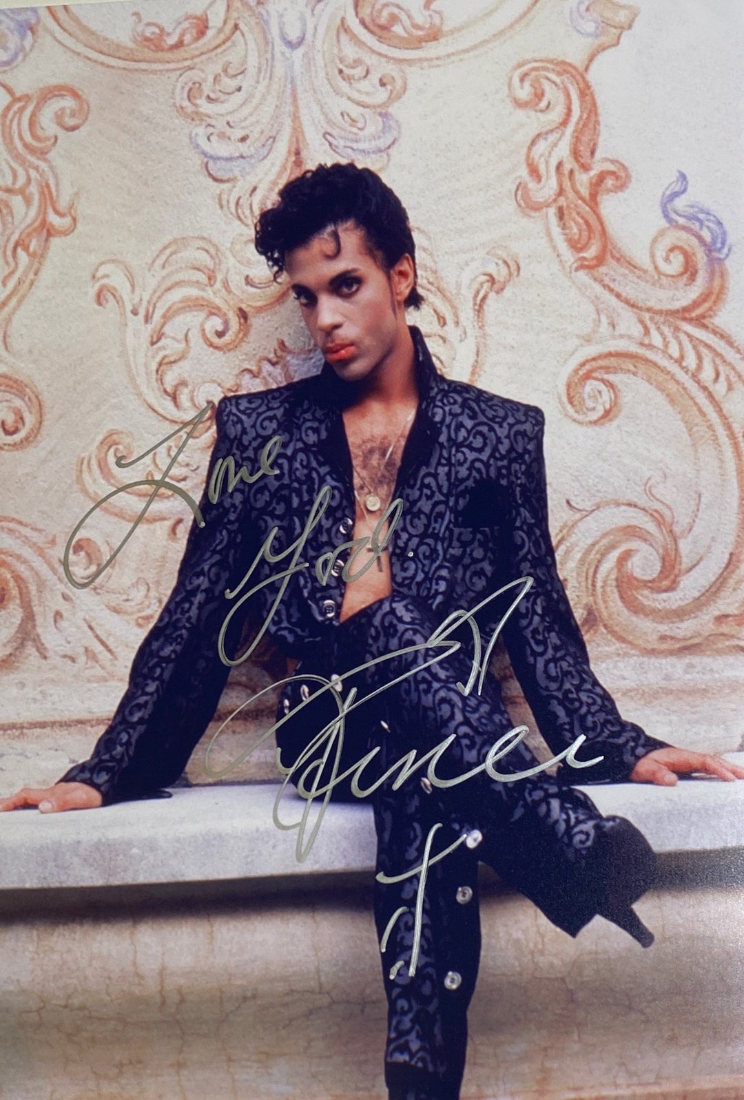 Autograph Signed Prince Photo COA - Etsy