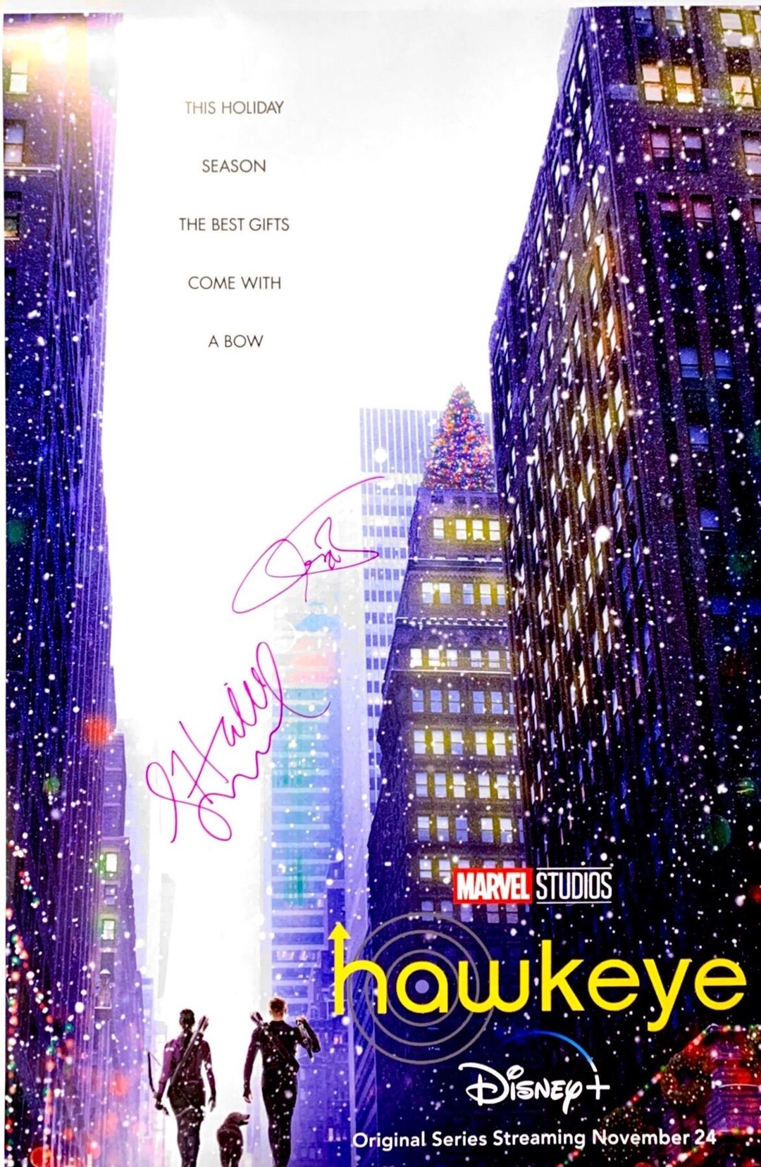 Autograph Signed Avengers Hawkeye Poster COA - Etsy