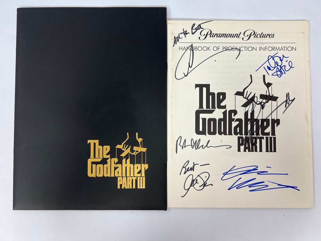 Autograph Signed Godfather Press Kit COA - Etsy