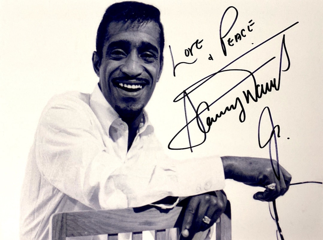 Autograph Signed Sammy Davis Jr Photo COA - Etsy