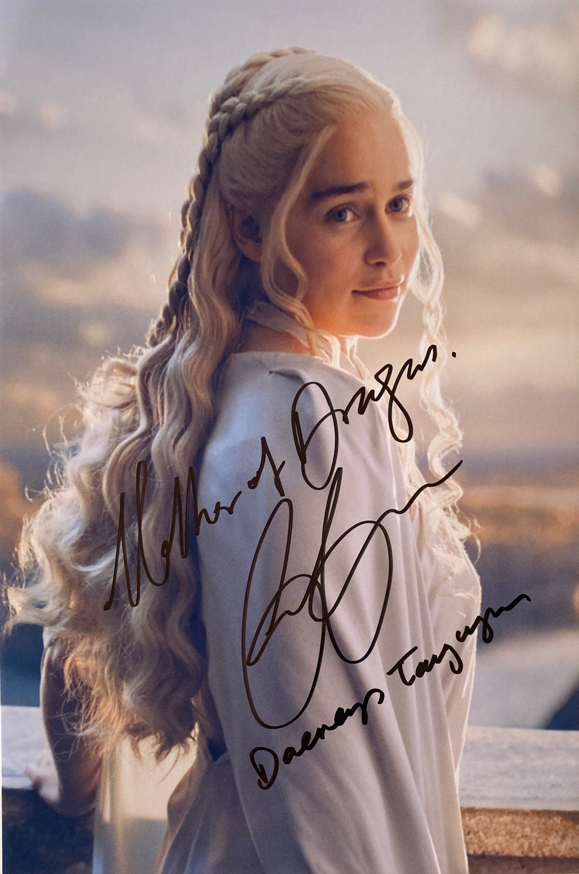 Autograph Signed Emilia Clarke Photo COA - Etsy