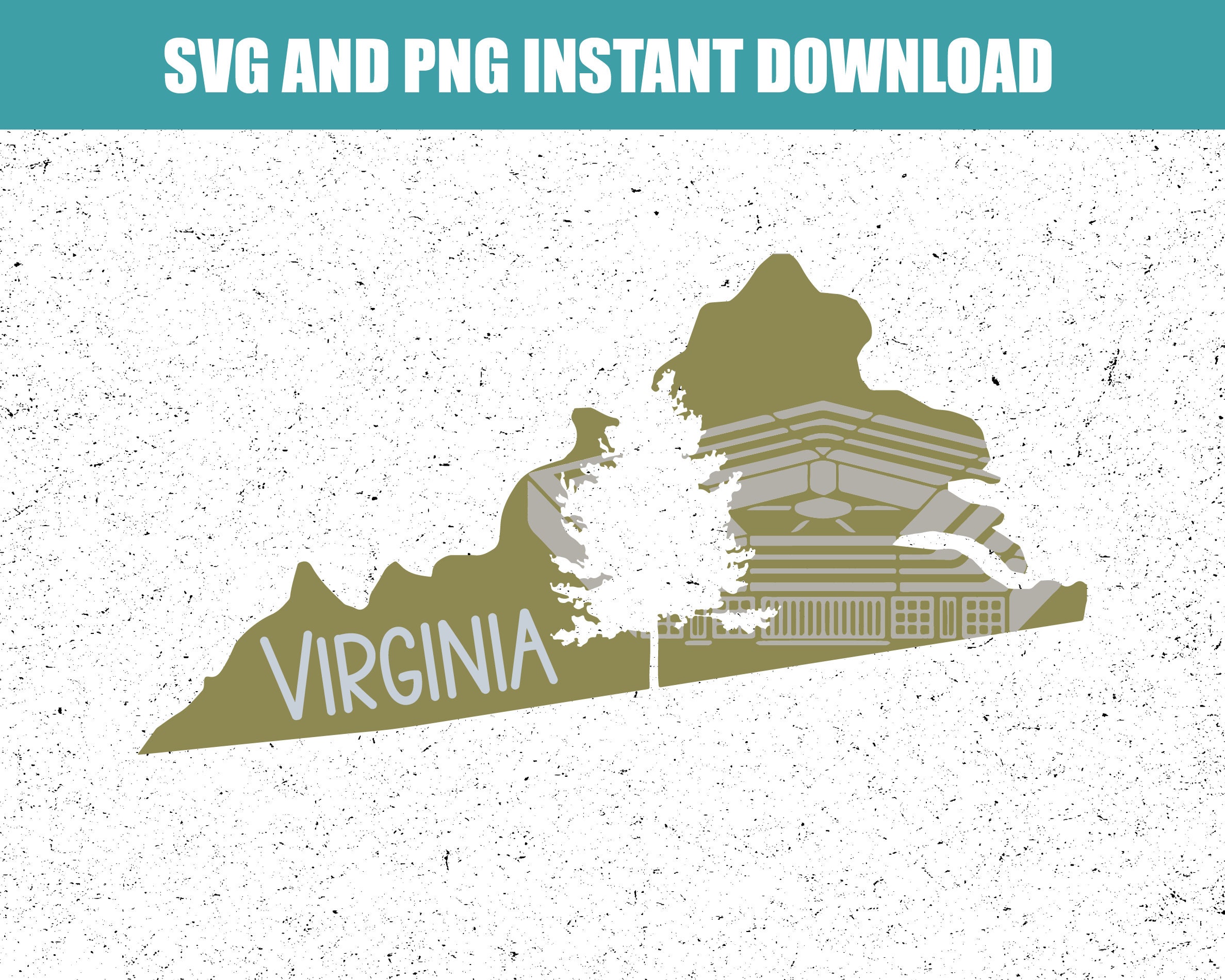 Virginia EPS, PNG, SVG Printable - Etsy