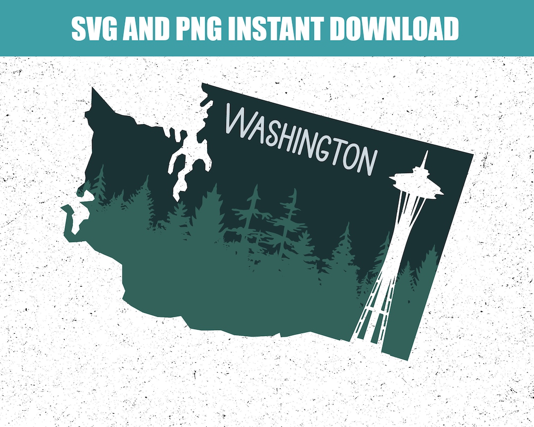 Washington EPS, SVG, PNG Printable - Etsy
