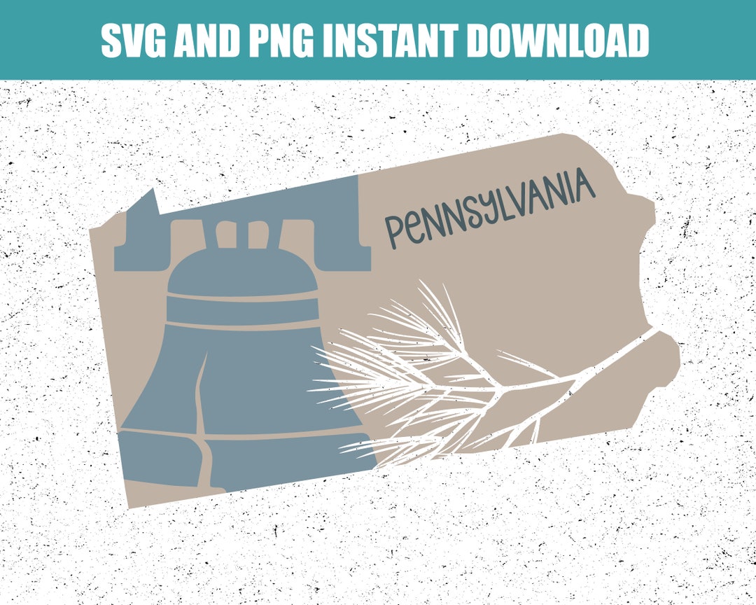 Pennsylvania EPS, SVG, PNG Printable - Etsy