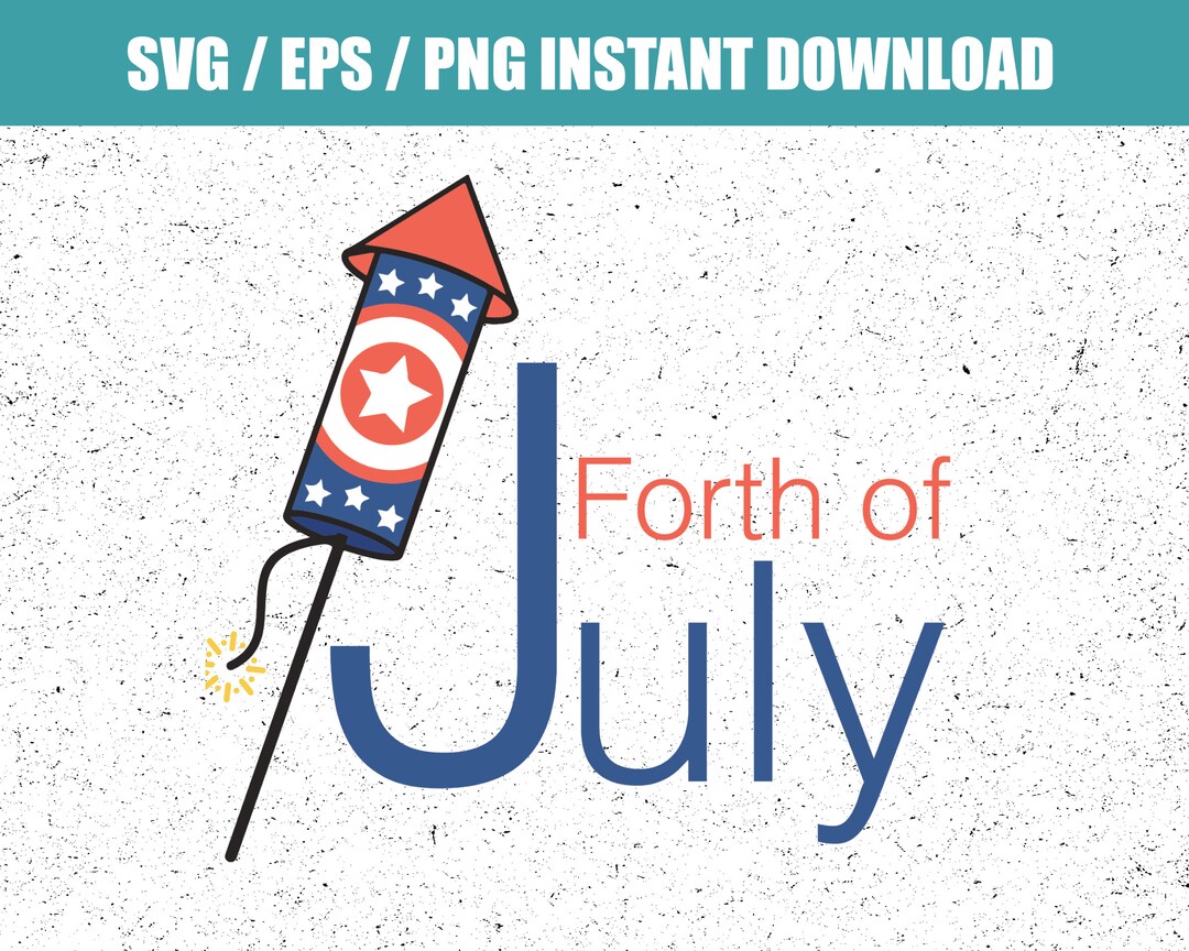Forth of July Rocket EPS, SVG, PNG Printable - Etsy