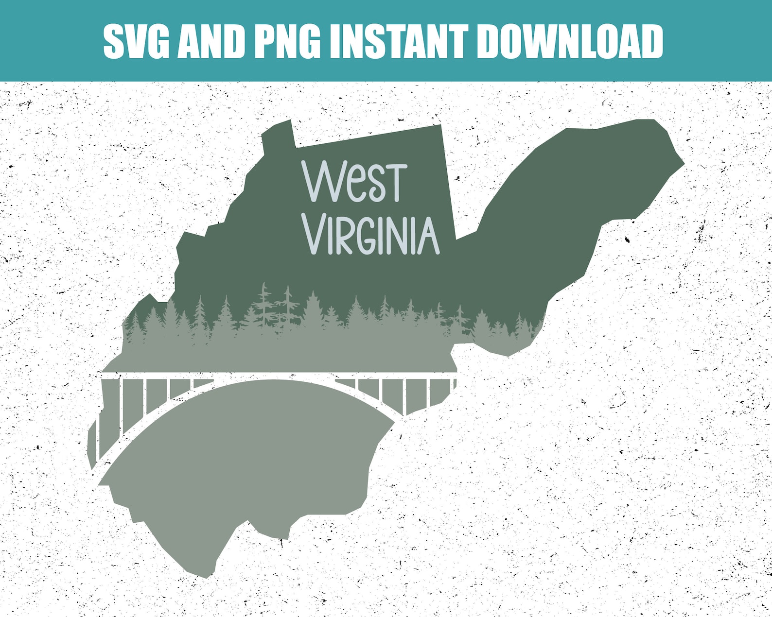 West Virginia EPS, PNG, SVG Printable - Etsy