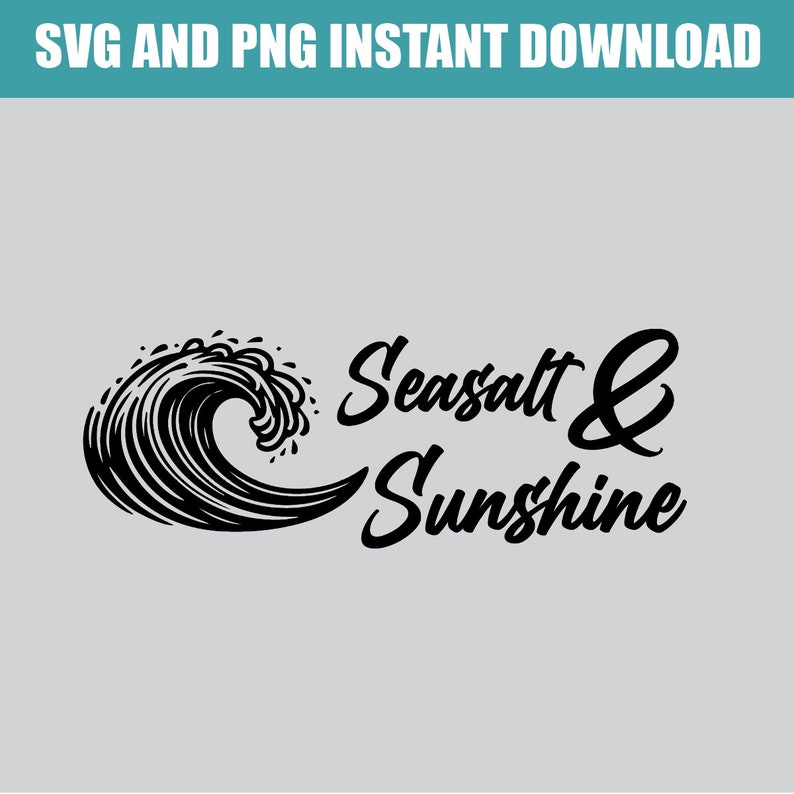 Seasalt and Sunshine PNG, SVG Printables - Etsy