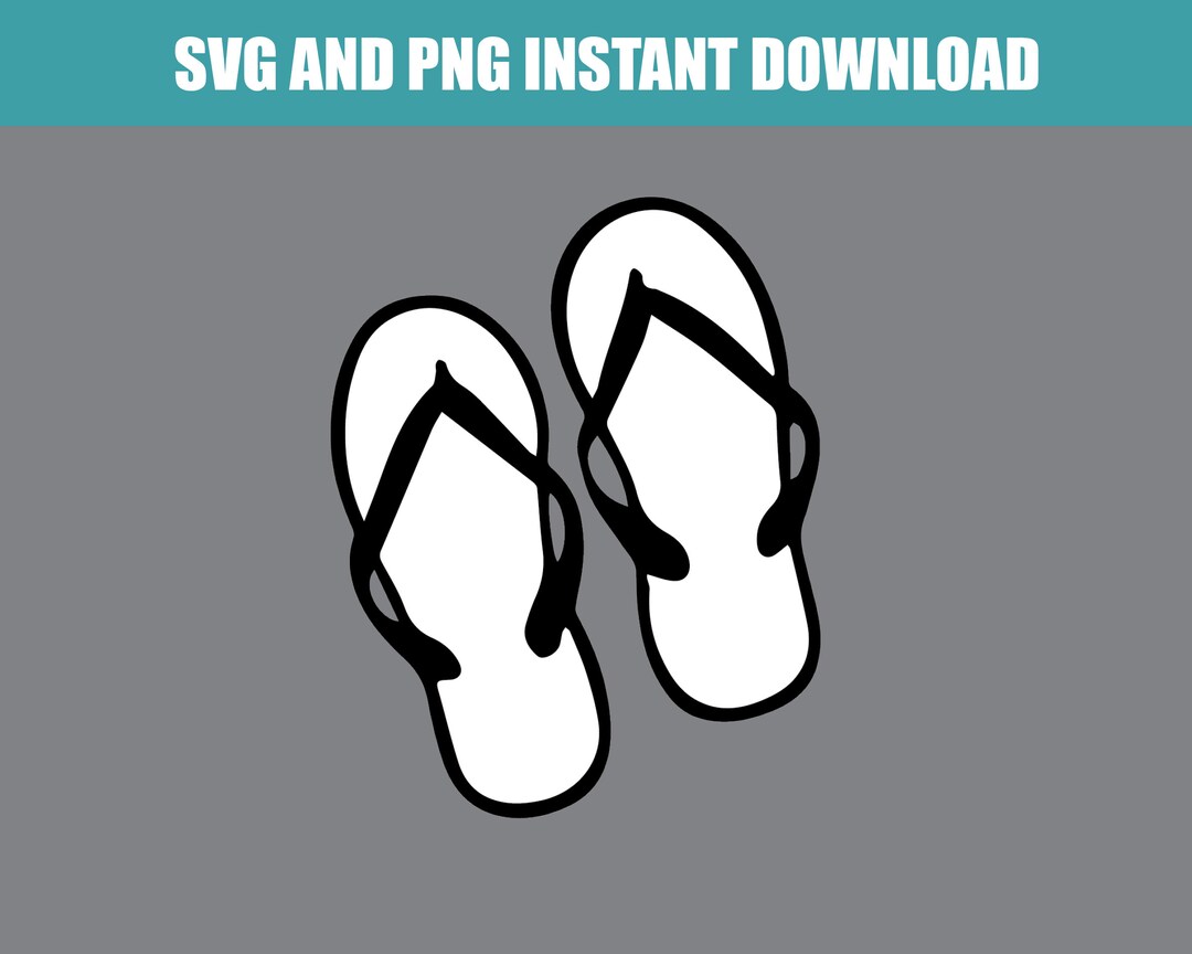 Flip Flop SVG, PNG Printable - Etsy