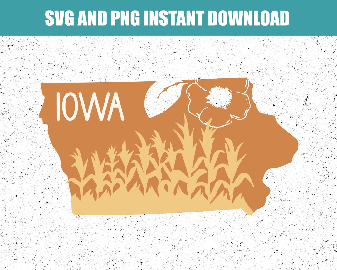Iowa EPS, PNG, SVG Printable - Etsy