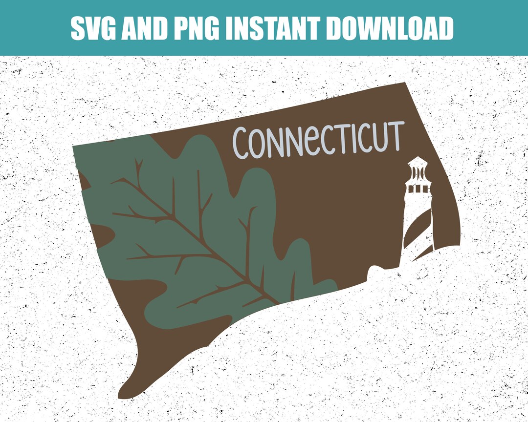 Connecticut EPS, PNG, SVG Printable - Etsy