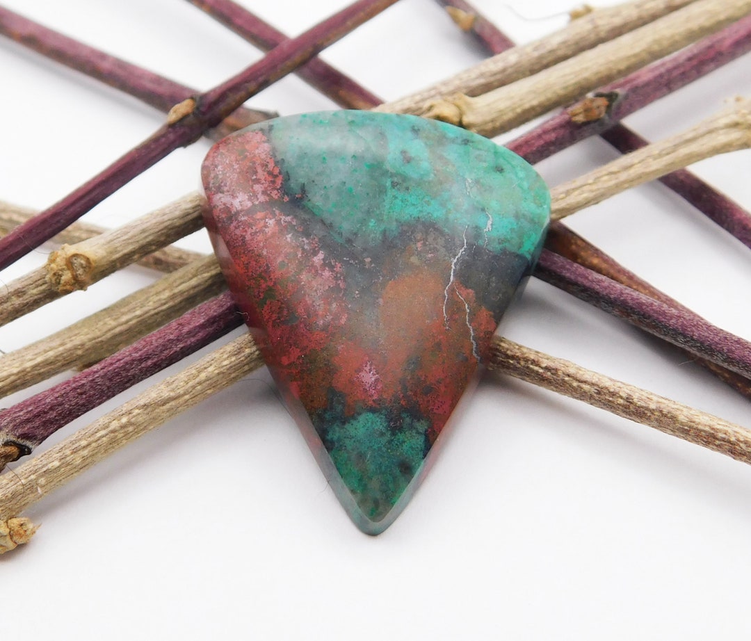 Sonoran Sunset Chrysocolla Hand Cut Stone Cabochon - Etsy