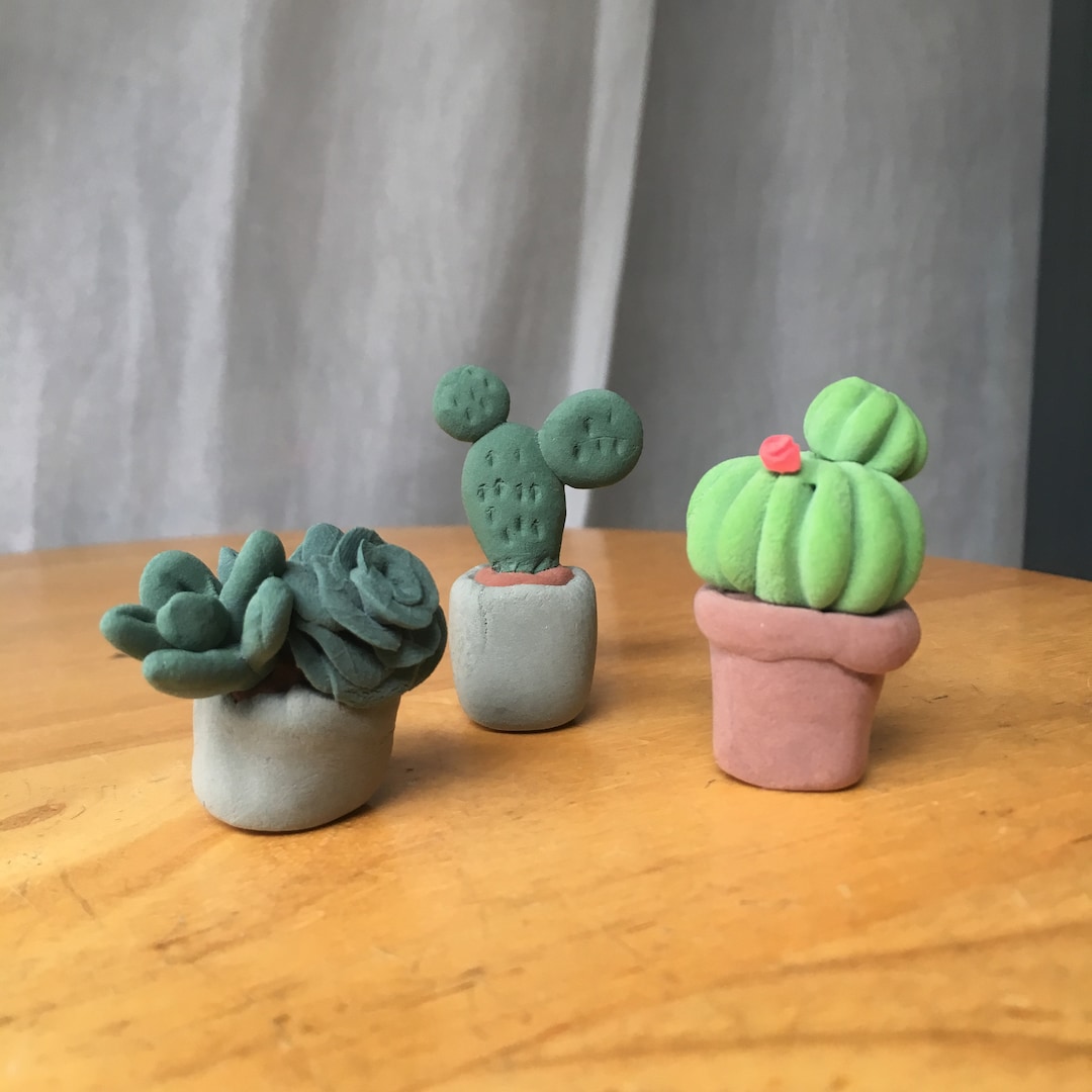 Custom Clay Sculpture, Handmade Plant Sculpture, Polymer Clay, Plant ...