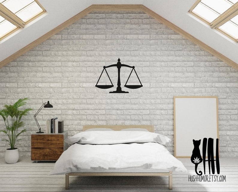 Metal Wall Justice Scales Metal Wall Art Justice Wall Decor Lawyer ...