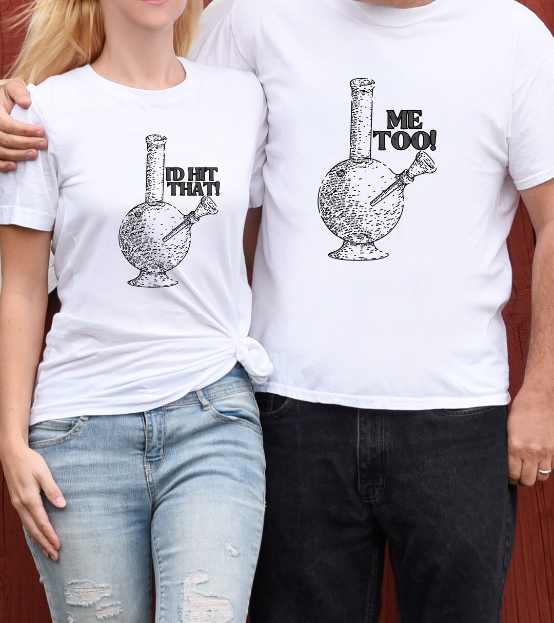 Weed Tees Stoner Shirts Matching Weed Shirts Gifts for Hubby and Wifey ...