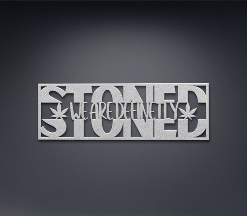 Weed Sign Smoke Room We Are Definitely STONED Sign, Smoke Room Sign, Weed Smoker Gift, Metal ...