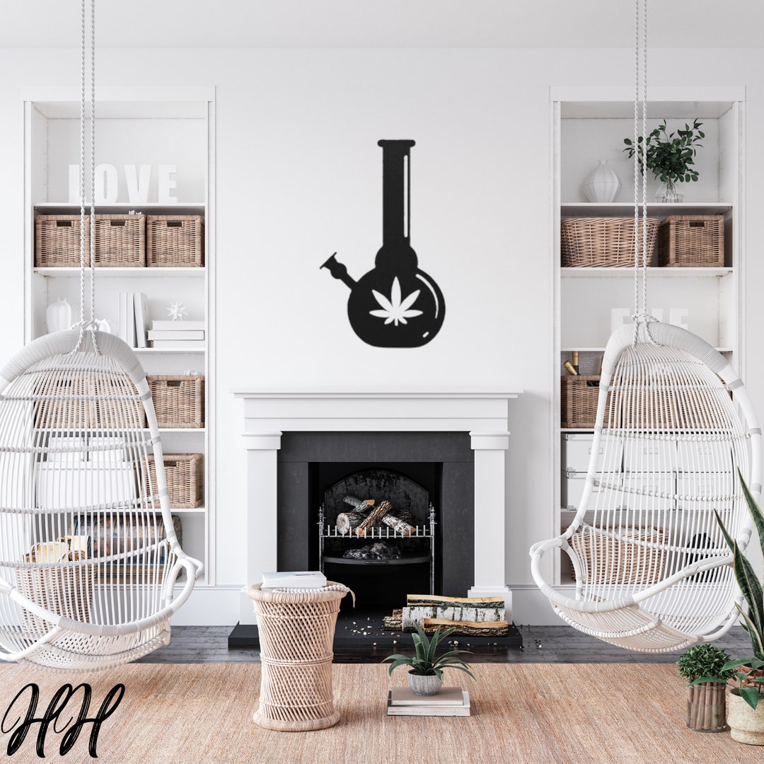 Weed Sign Metal Marijuana Bong Smokeroom Decor, Weed Lover Gift, for ...